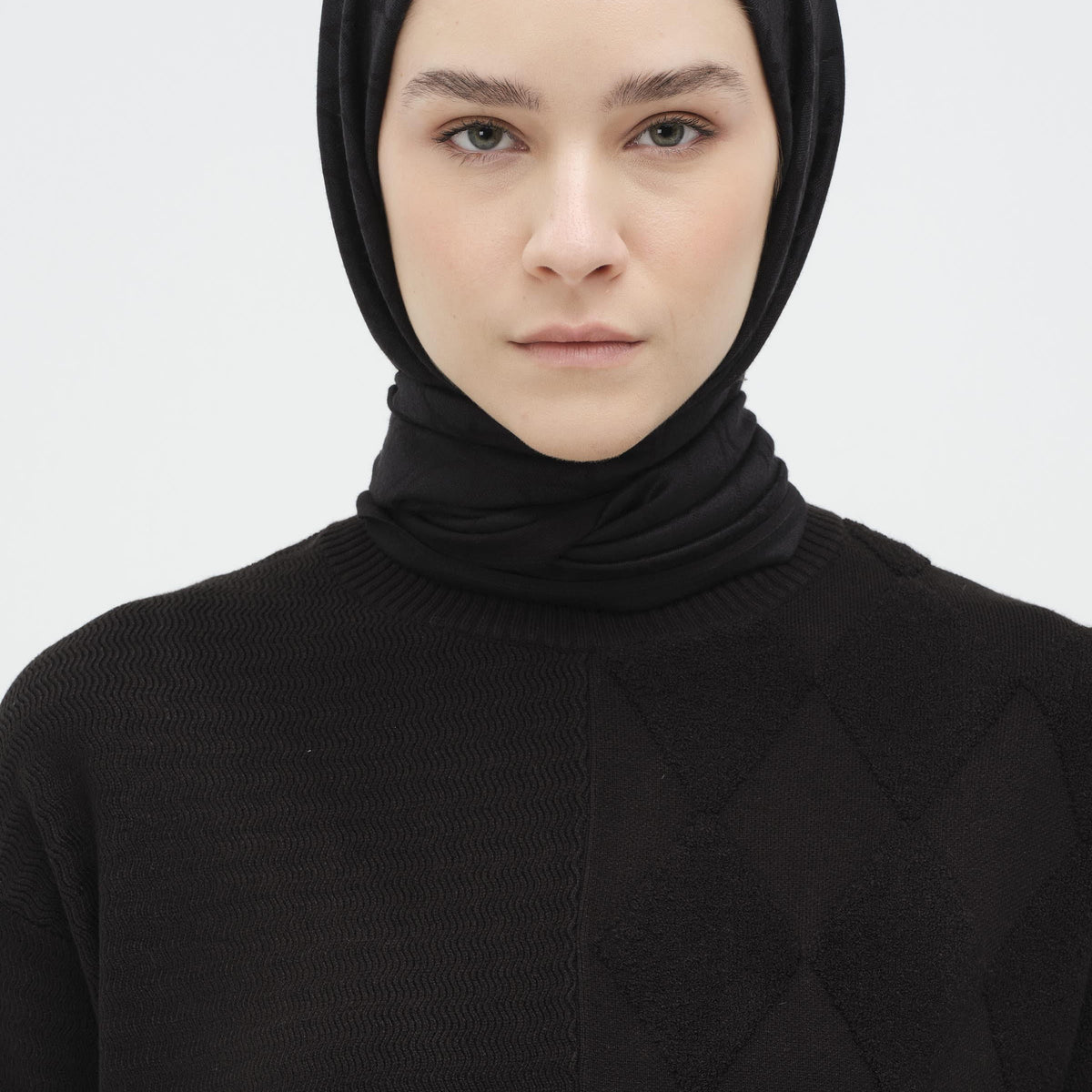 Wave Pattern Viscose Shawl | Tuğba – TUĞBA