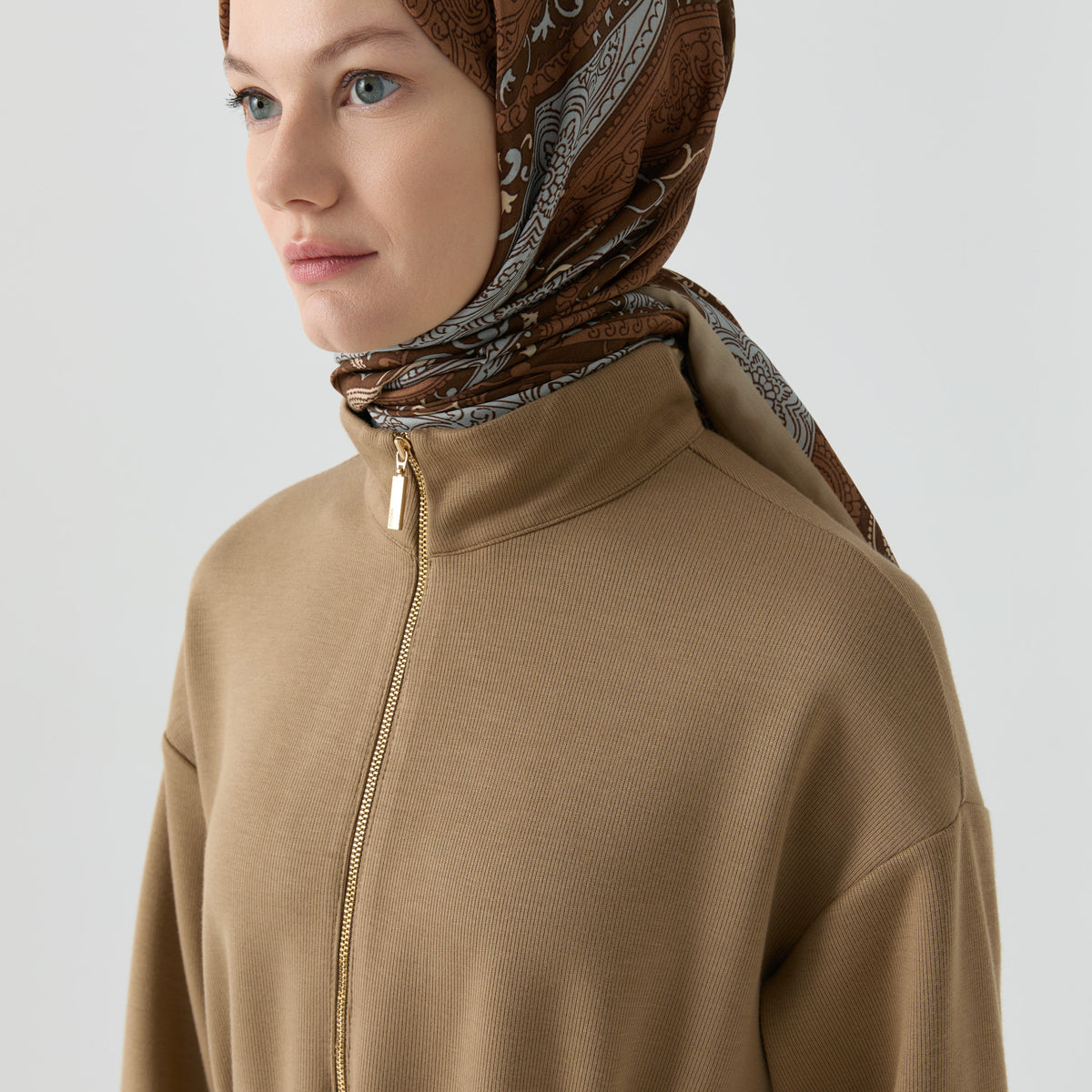 Etnik Şal Desenli Natural Şal - Kahve – TUĞBA