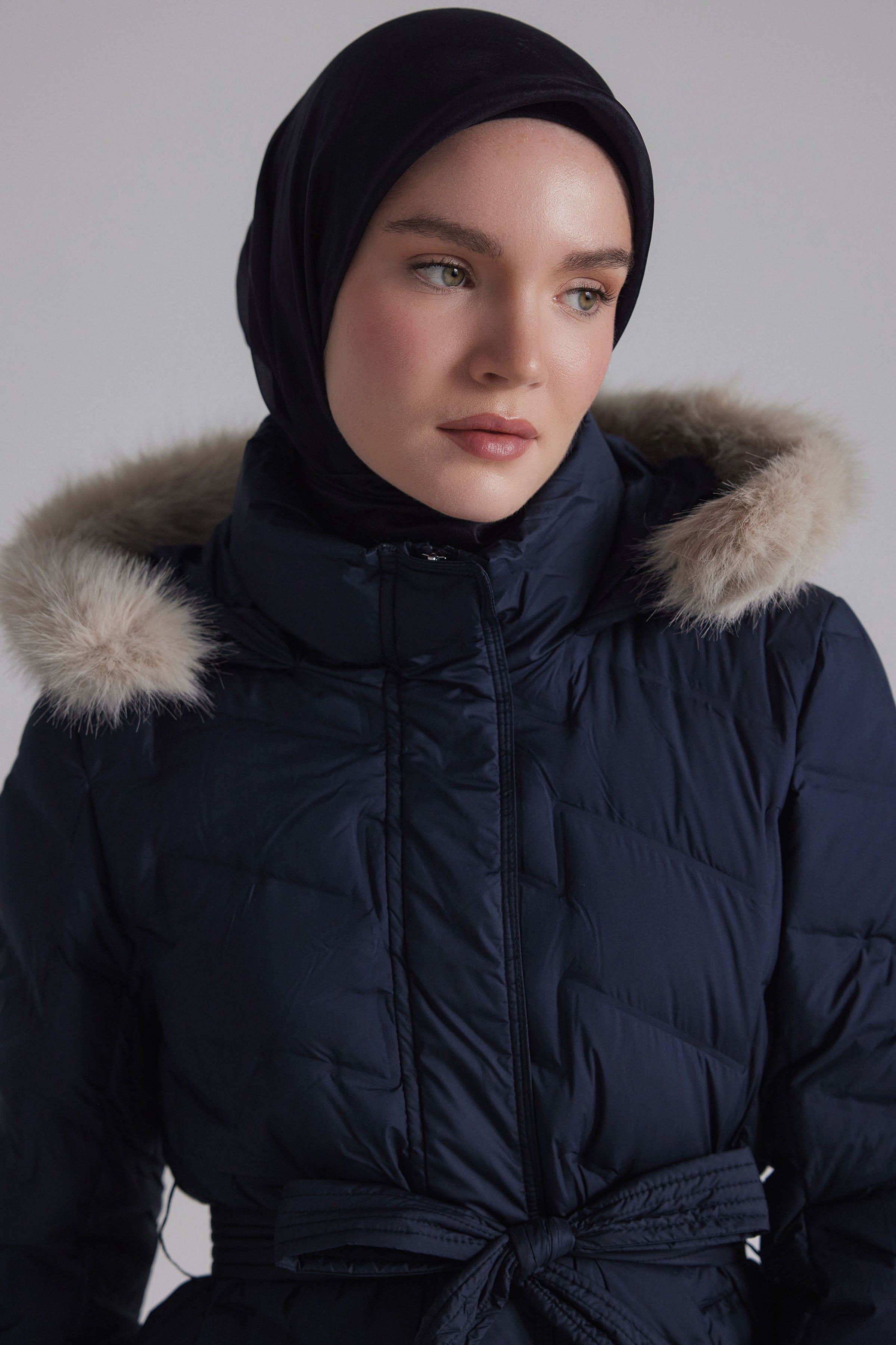 Kol Bant Detaylı Keçe Kaban | Tuğba – TUĞBA