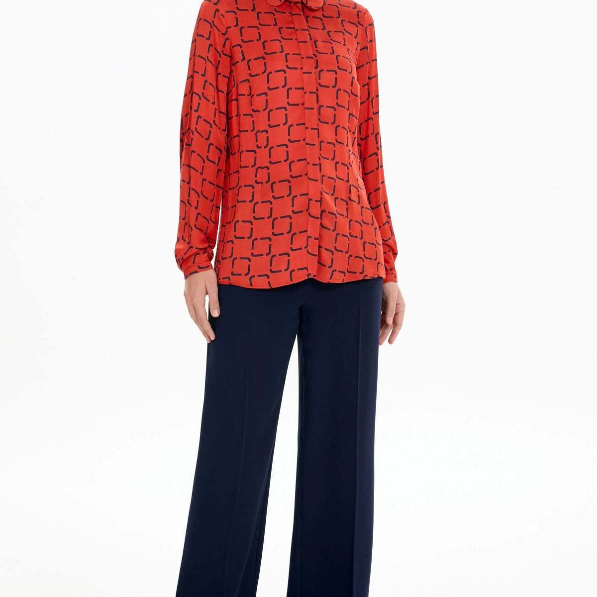 Wide Leg Pocket Trousers - Navy Blue – TUĞBA