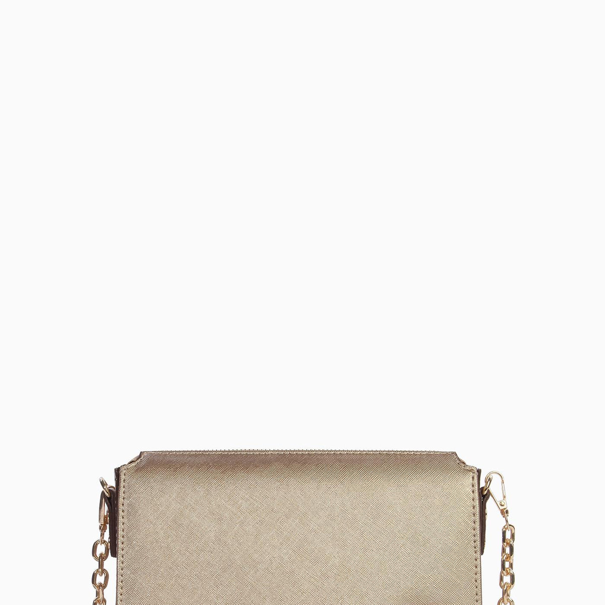 Zincir Askılı Kulplu Çanta - Altın – TUĞBA